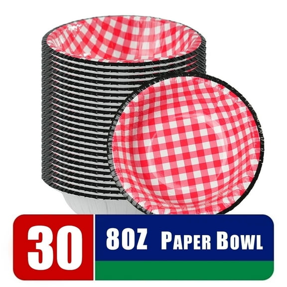 Large Paper Bowls, 20 Oz, 56 Count, Microwave Safe, Compostable ...