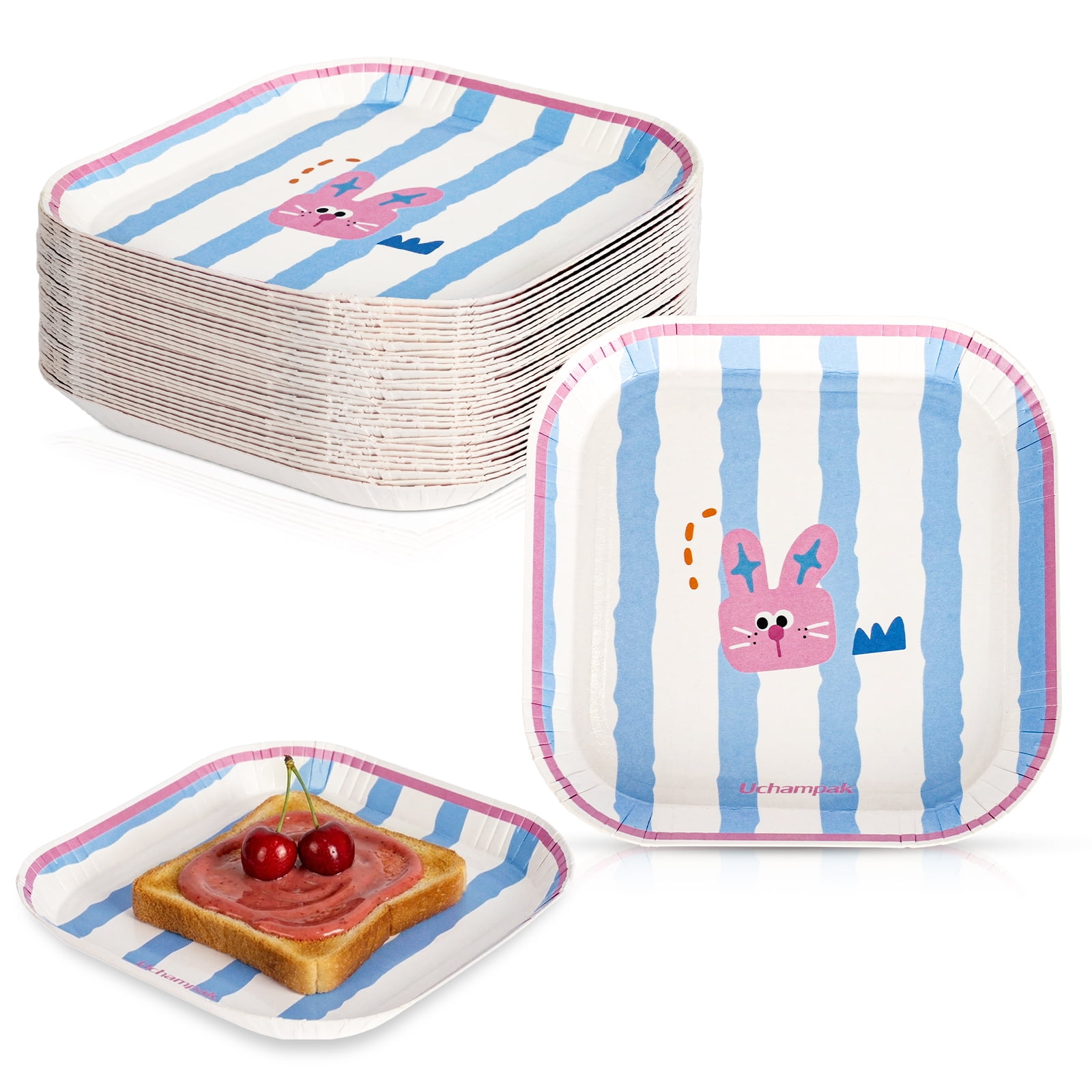 Verdelife Small Paper Plates, 5 inch Party Plates 50 Count, Disposable ...