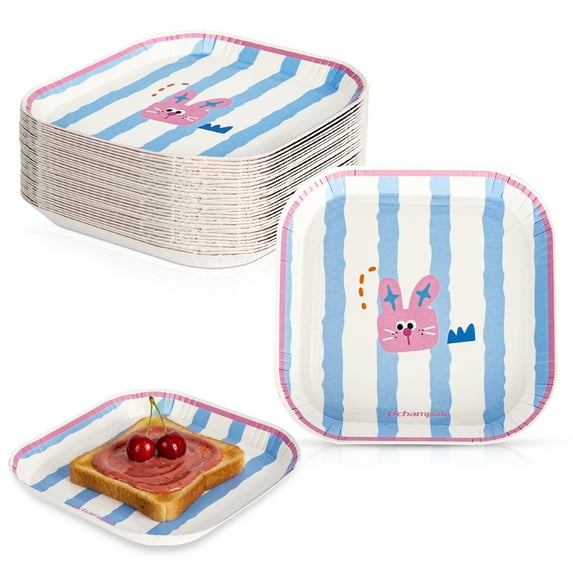 Verdelife Small Paper Plates, 5 inch Party Plates 50 Count, Disposable ...