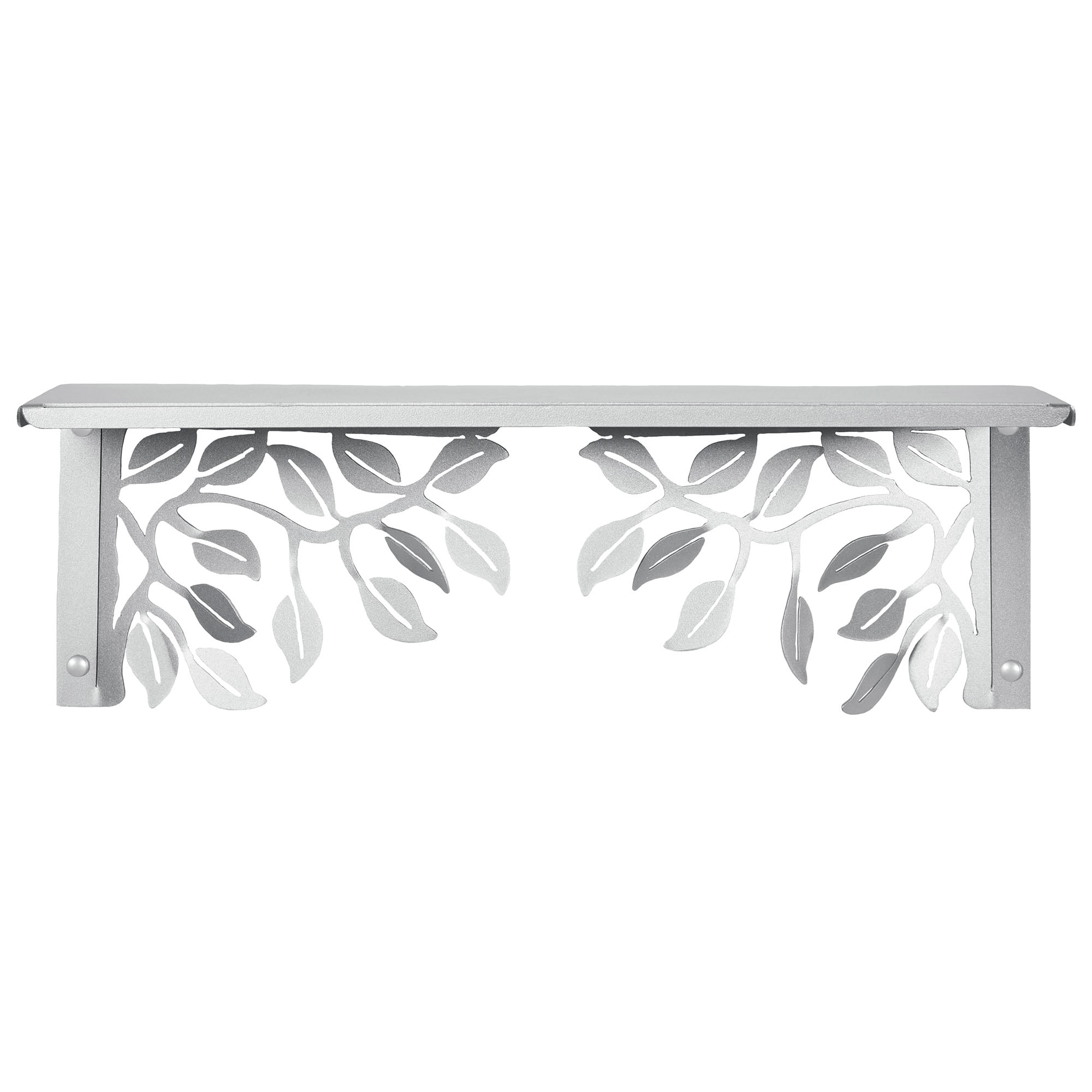 Verdin Leaves Indoor Outdoor Steel 24 Inch Wall Shelf by JasonW Studios ...