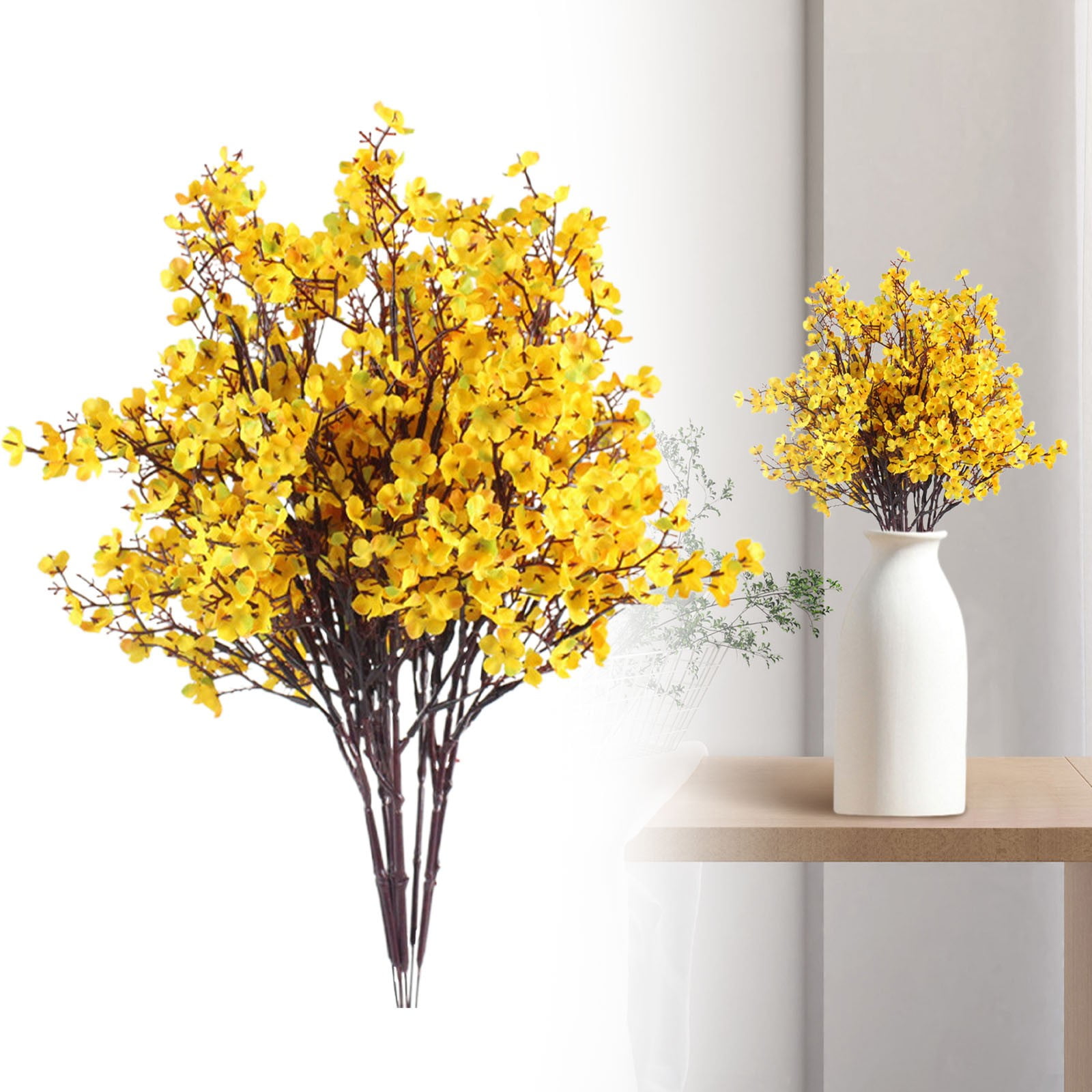 Verdsylv Single Stem Artificial Gypsophila - Realistic Baby's Breath ...