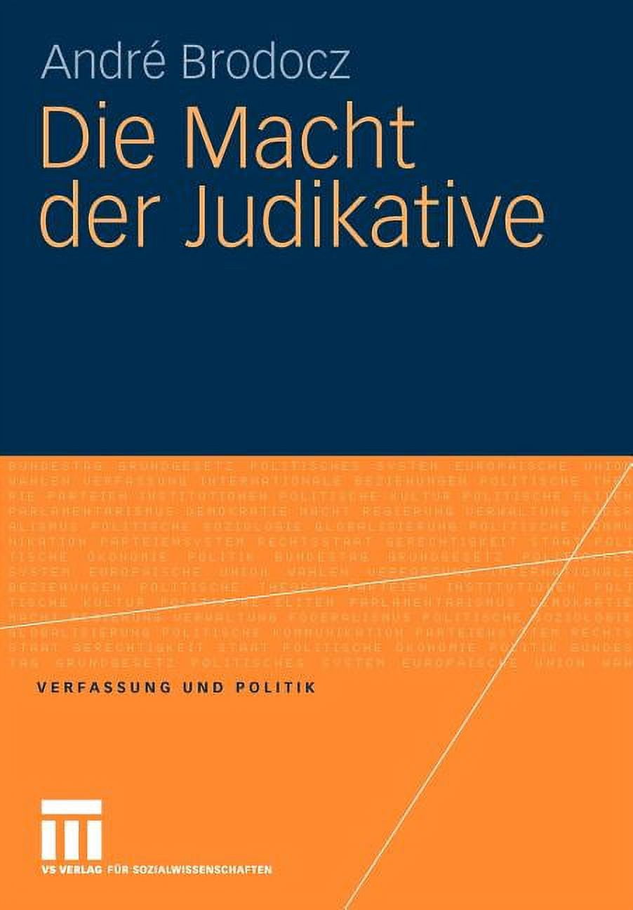 Verfassung Und Politik Die Macht Der Judikative, (Paperback) - Walmart.com