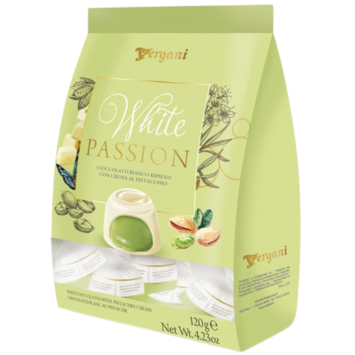 Vergani White Passion White Chocolate Pralines with Strawberry ...
