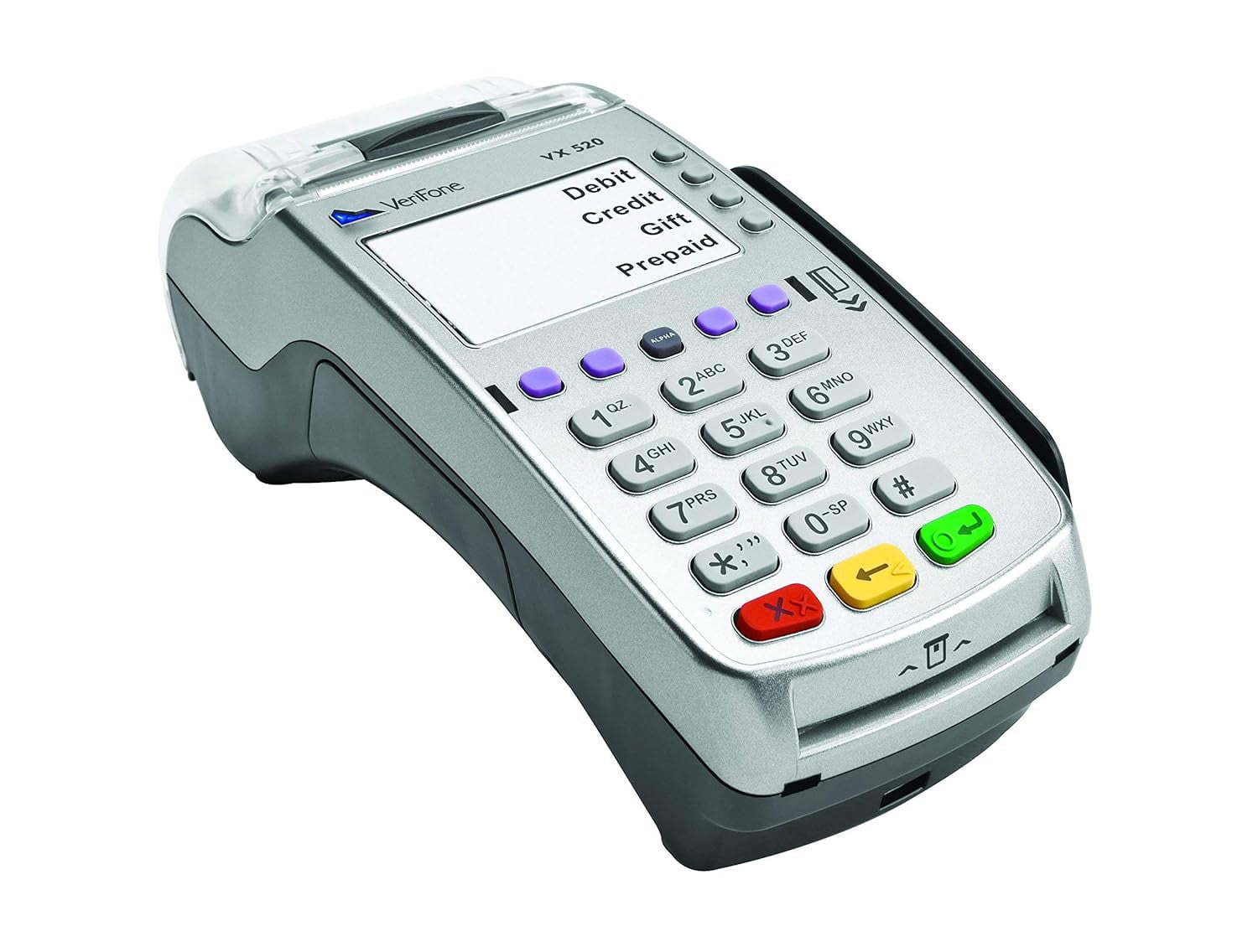 VeriFone VX520 POS Terminal Printer PIN Pad Dial/Ethernet Non ...