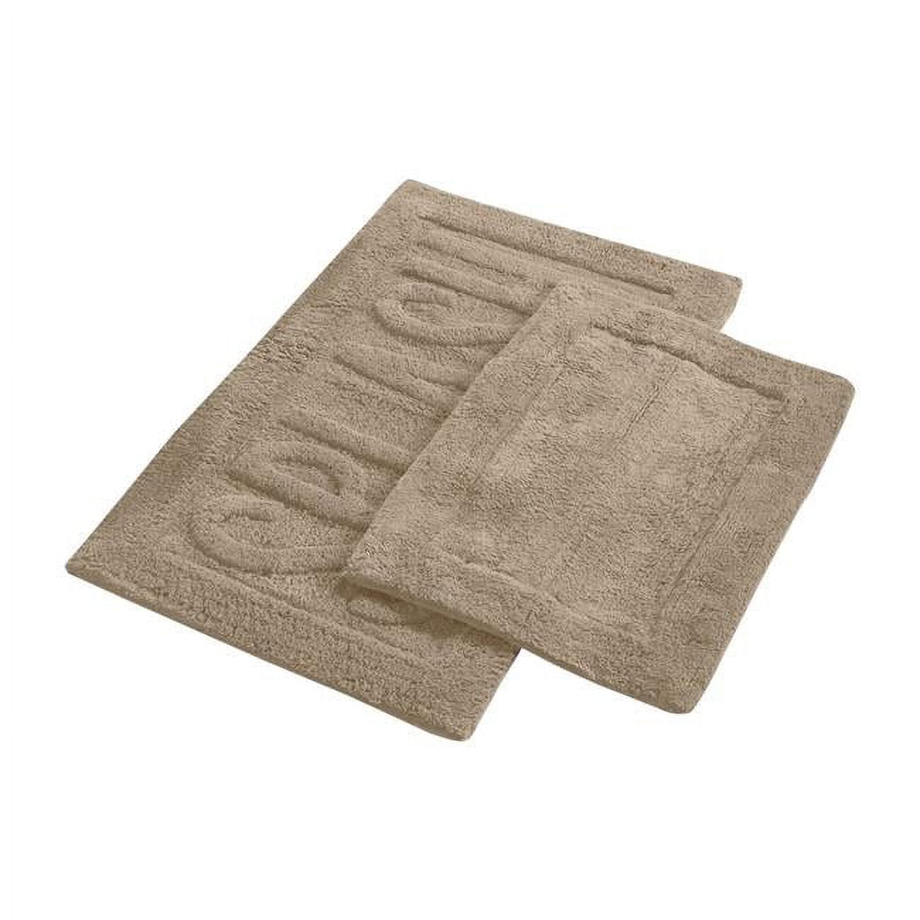 Veria The Urban Port Bath Mat with Splash Sculpted Details, Beige - 2 ...