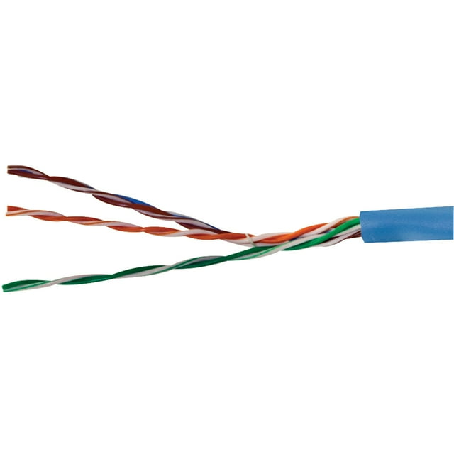 Vericom Mbw5u-00932 Cat-5e Utp Solid Riser Cmr Cable, 1,000ft (blue ...