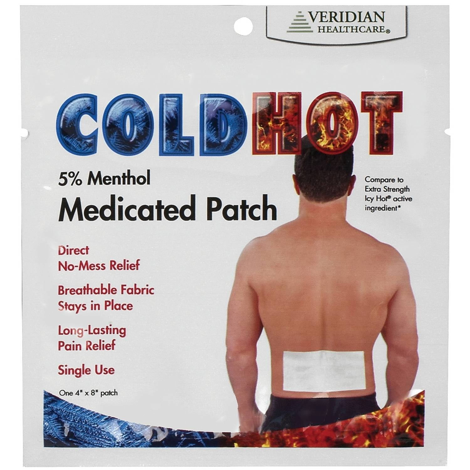 Veridian Cold/Hot Menthol Medicated Patch - Walmart.com