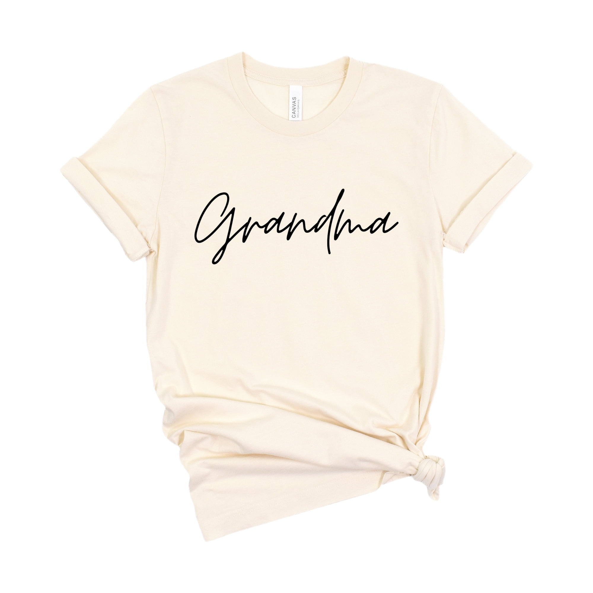 Verita Culture Women's Grandma Cursive Graphic Short Sleeve Tee T-shirt ...