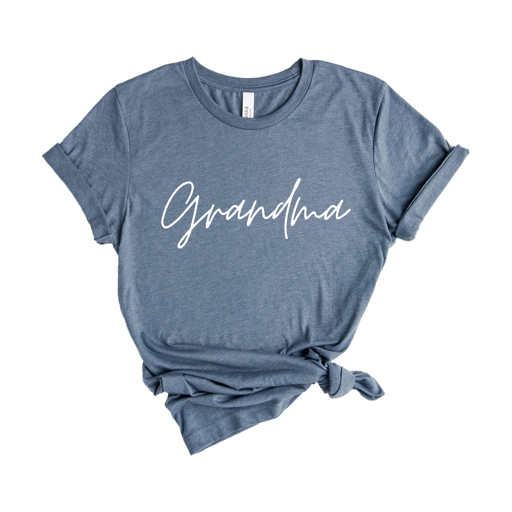 Verita Culture Women's Grandma Cursive Graphic Short Sleeve Tee T-shirt ...