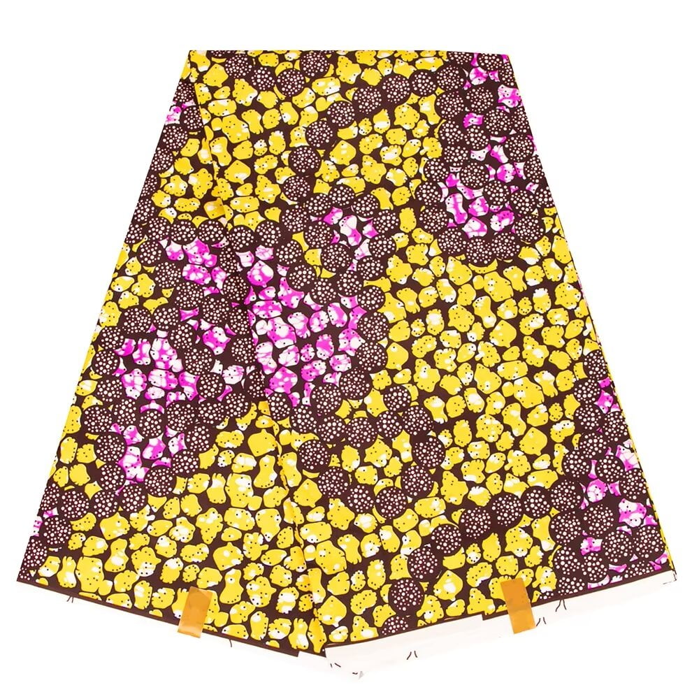 VeritableWax 6 Yards Ankara African Fabric Wax Print Polyester Fabric ...
