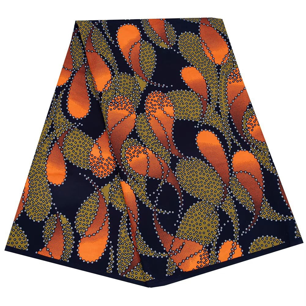 VeritableWax African Polyester Fabric 6 yards Batik Print Crafts ...