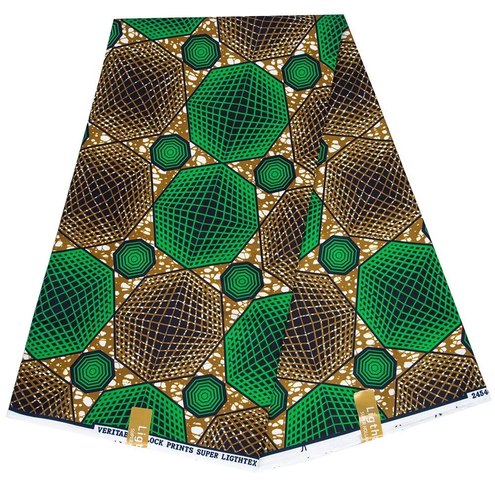 VeritableWax African Polyester Fabric 6 yards Batik Print Crafts ...
