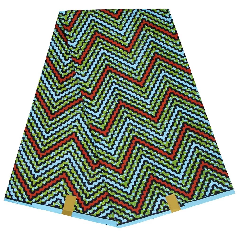 VeritableWax New African Polyester Fabric 6 yards Ankara Batik Print ...