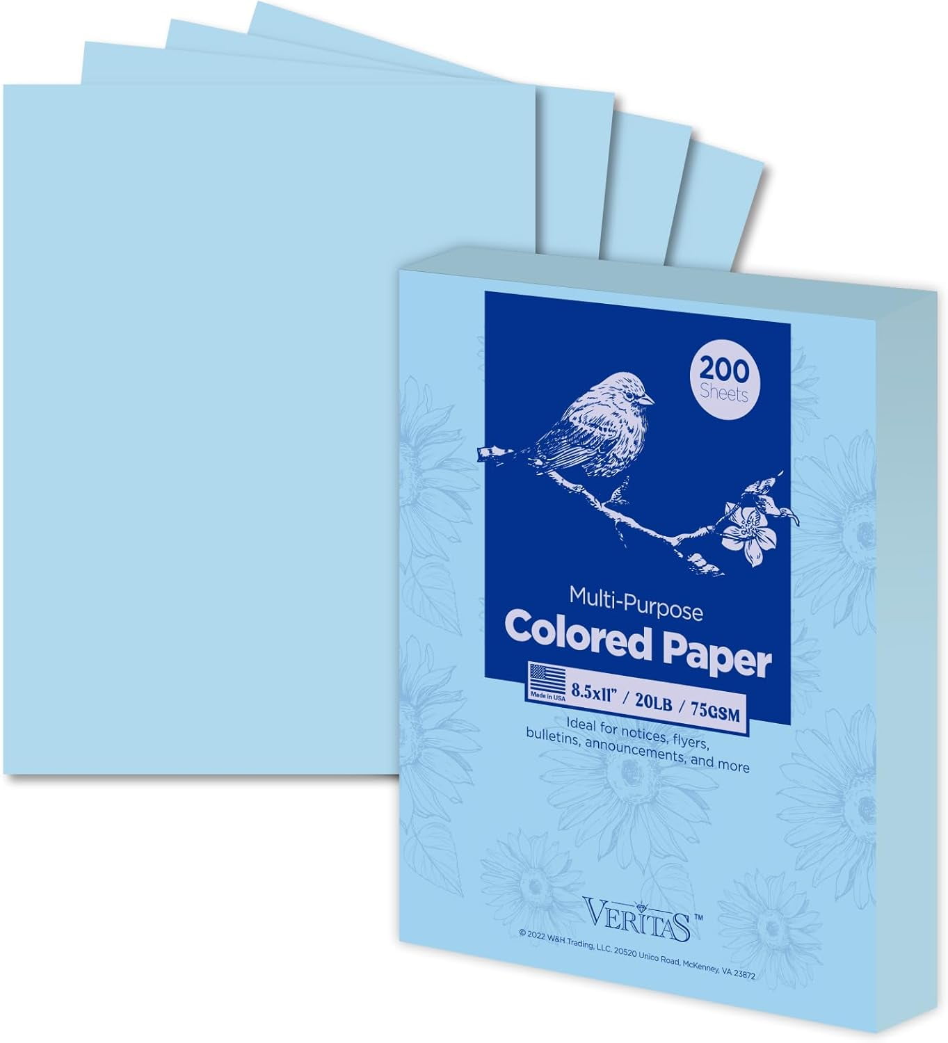 Veritas Color Copy Paper,Multi-Purpose paper,Colored Printer Paper 8.5 ...