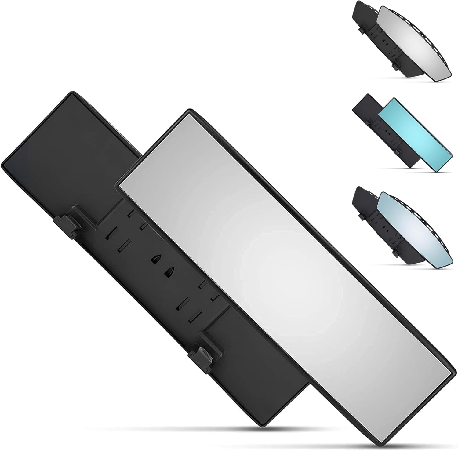 Verivue Universal Panoramic Rear View Mirror, Anti-Glare Wide Angle Car ...