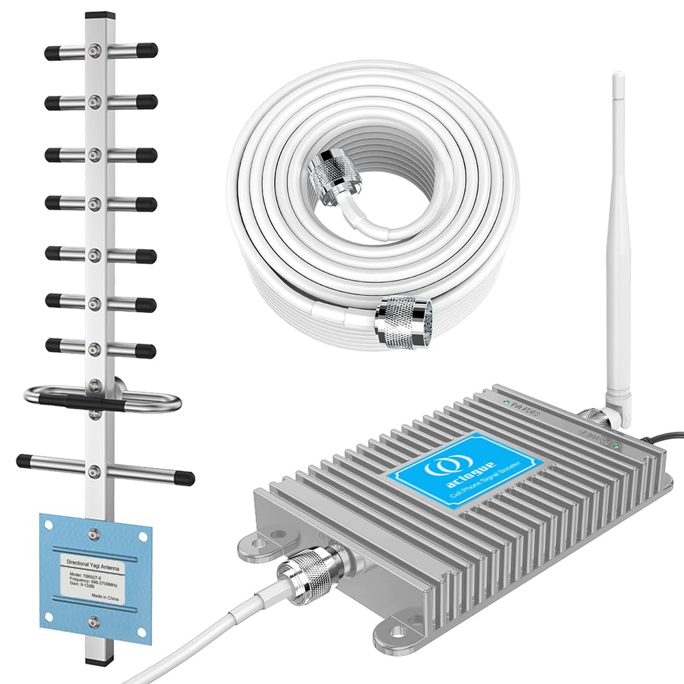 Verizon ATT 5G 4G Cell Signal Booster Kit with Indoor Outdoor Antennas ...