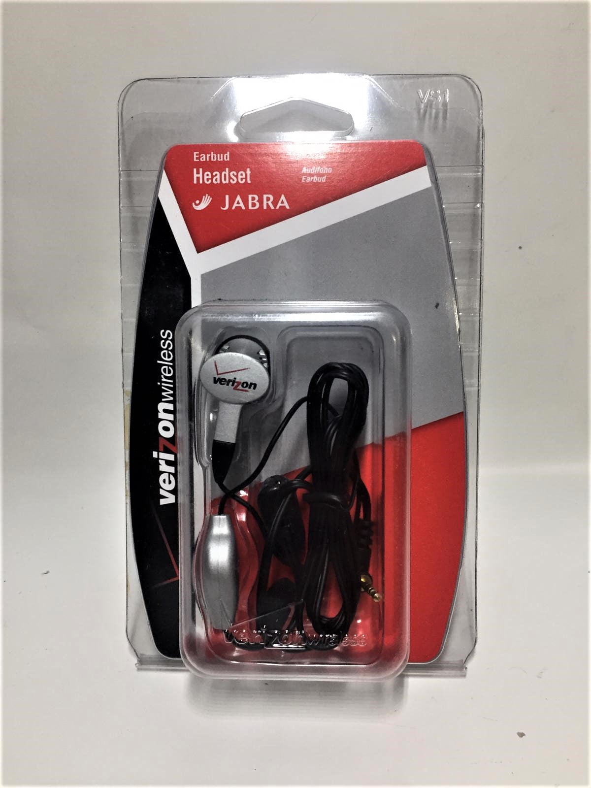 Verizon Earbud Corded Headset - Black/White - Walmart.com