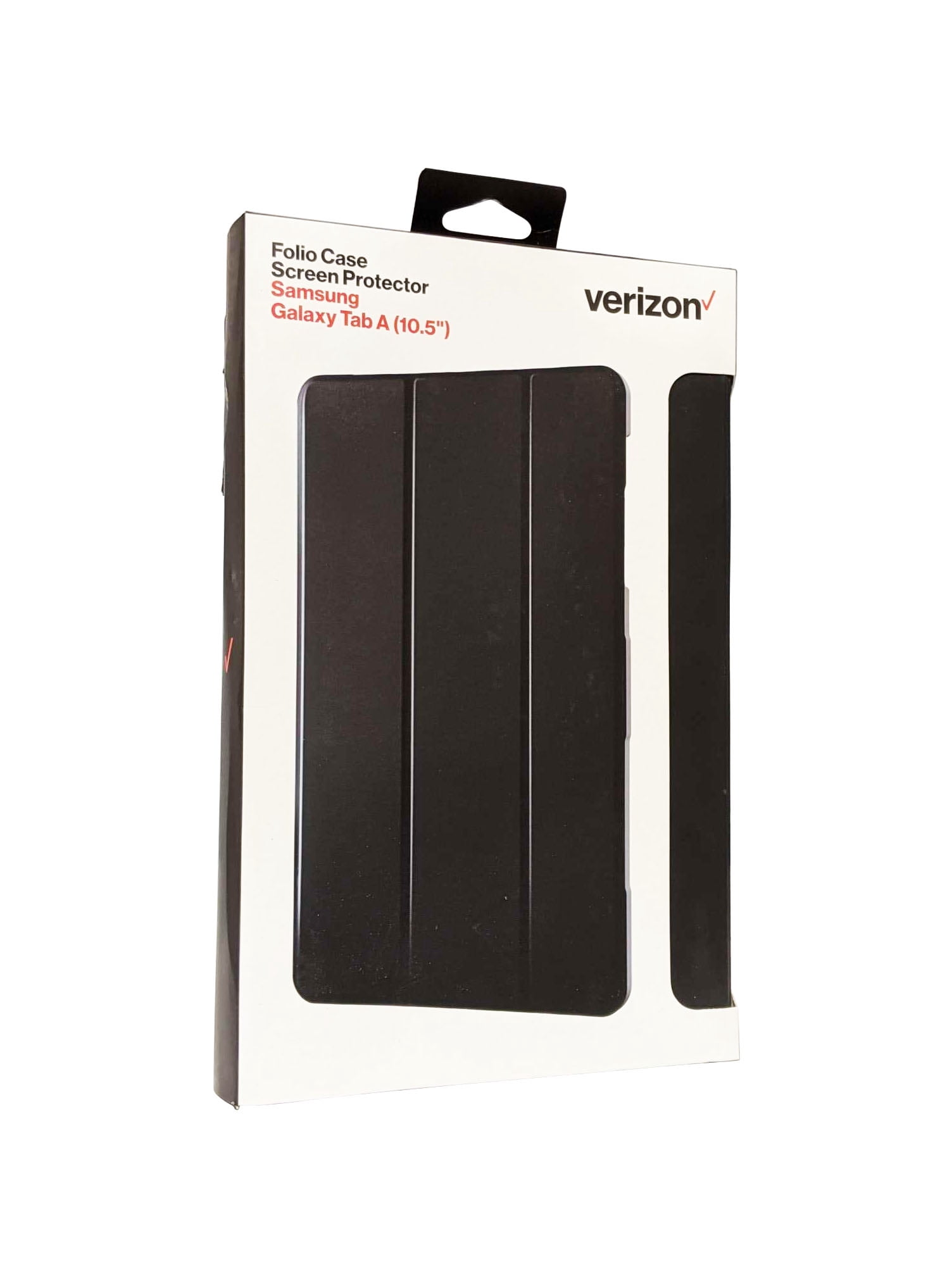 Verizon Folio Case & Tempered Glass Bundle for Galaxy Tab A (10.5 inch ...