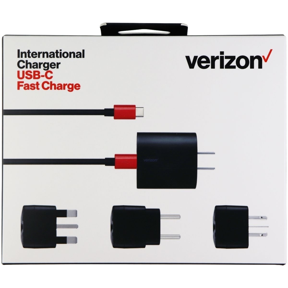 Verizon International Charger USB-C Fast Charge Kit for UK Europe and ...