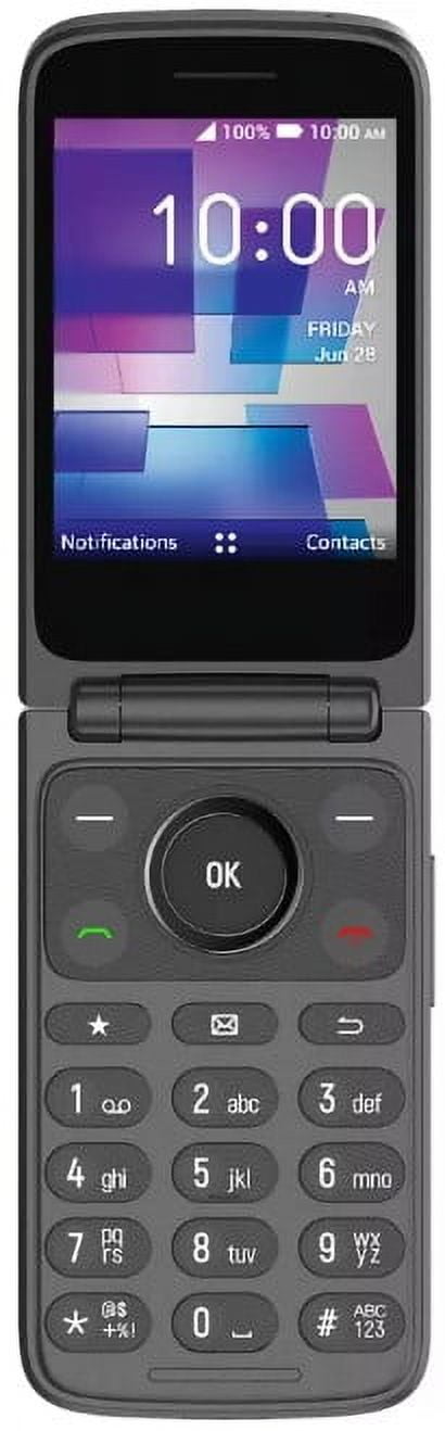 Open Box Verizon TCL Go Flip 3, 16GB, Stone Gray - Prepaid Phone ...