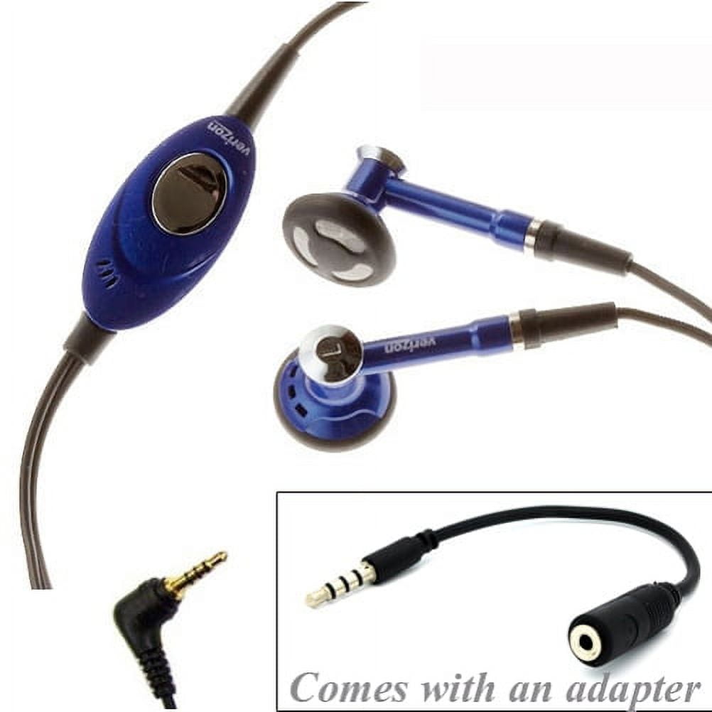Verizon Wired Headset Handsfree Earphones Dual Earbuds Headphones ...