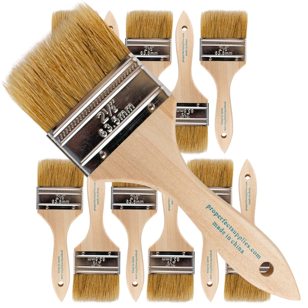 Vermeer Chip Paint Brushes - 12-Pack - 2.5" Chip Brushes for Paints ...