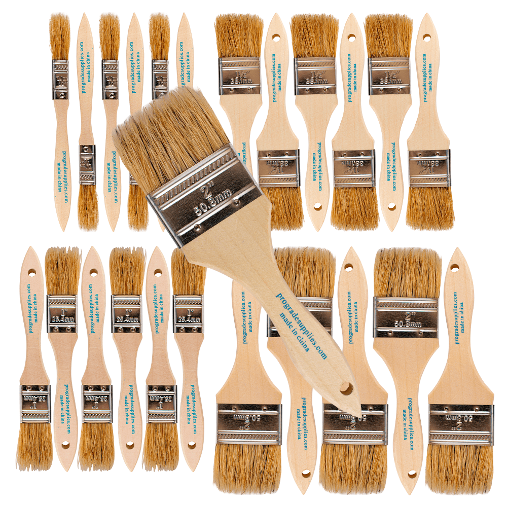 Vermeer Chip Paint Brushes - 24-Pack Chip Brushes in Assorted Sizes for ...