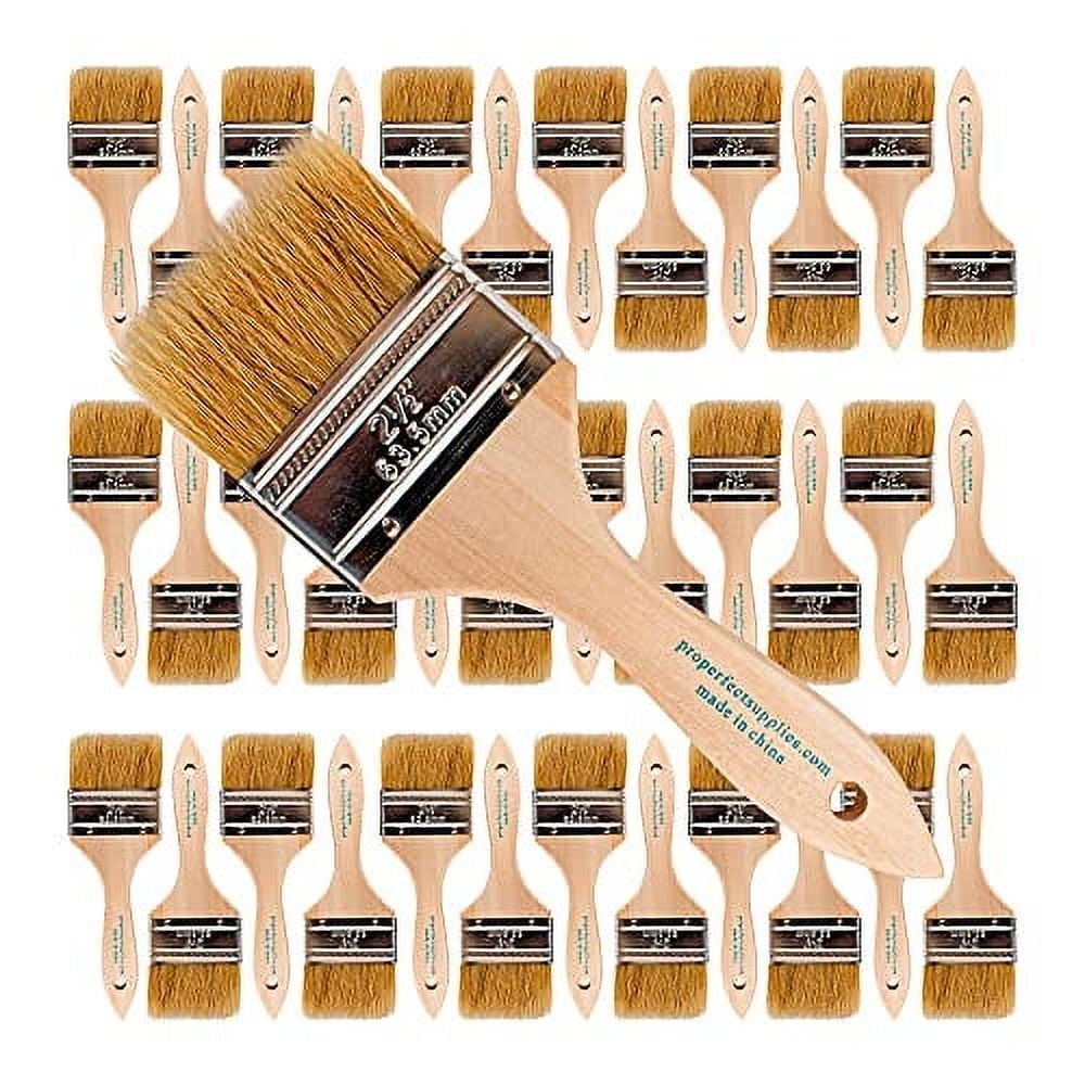 Vermeer Chip Paint Brushes - 36-Pack - 2.5" Chip Brushes for Paints ...