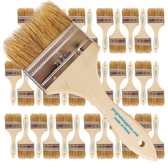 Vermeer Chip Paint Brushes - 36-Pack - 3" Chip Brushes for Paints ...