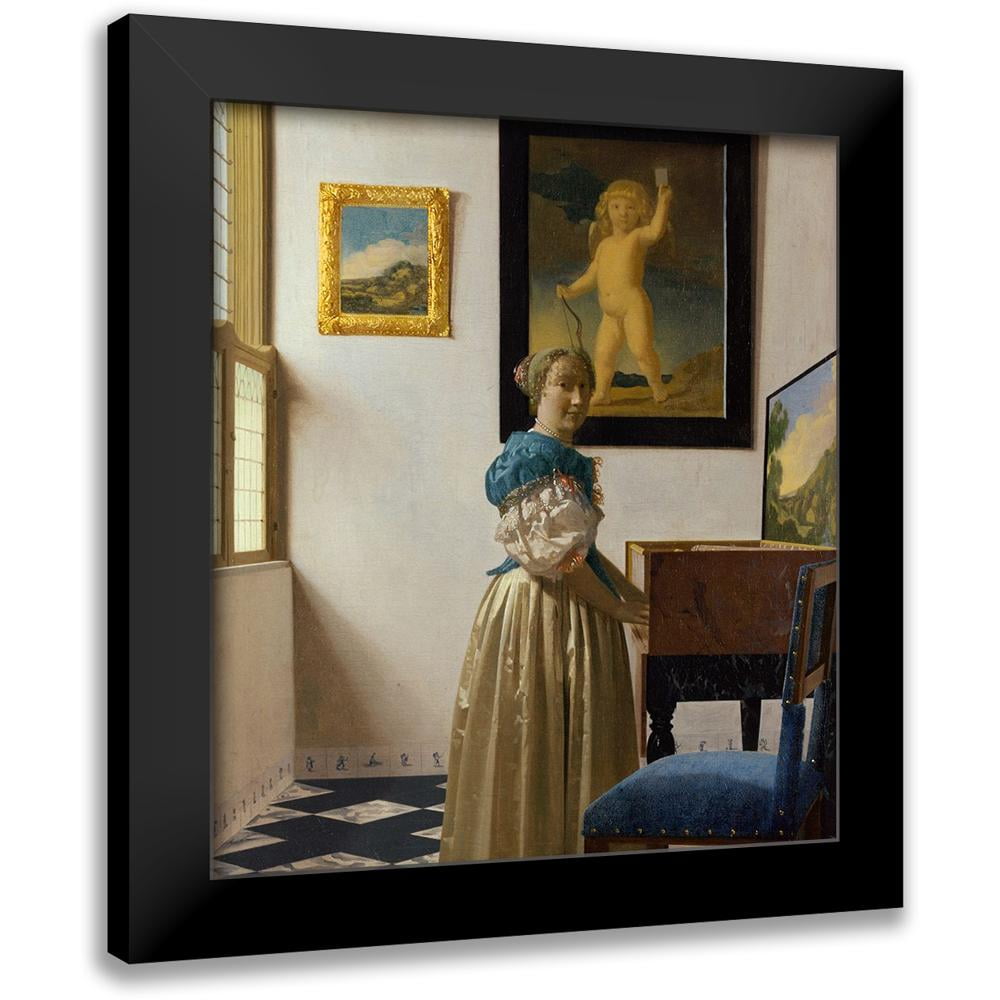 Vermeer, Johannes 12x13 Black Modern Framed Museum Art Print Titled ...