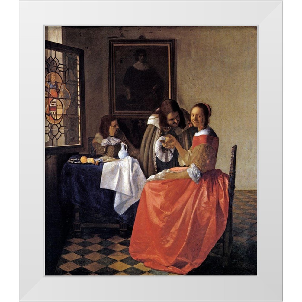 Vermeer, Johannes 12x13 White Modern Wood Framed Museum Art Print ...