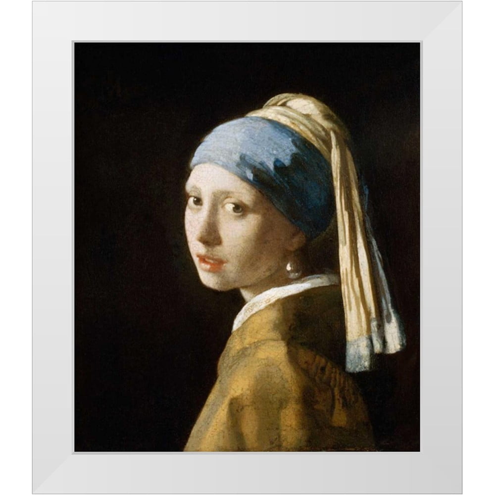 Vermeer, Johannes 20x23 White Modern Wood Framed Museum Art Print ...