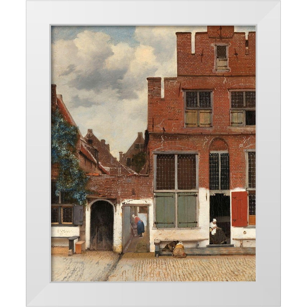 Vermeer, Johannes 26x32 White Modern Wood Framed Museum Art Print ...