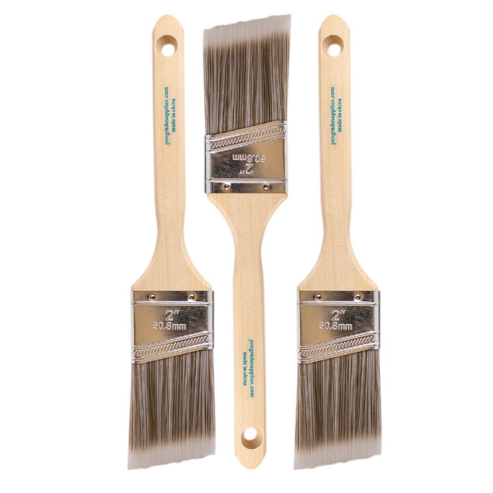 Vermeer Paint Brush Set - 3-Pack - 2" Angle Brushes for All Latex and ...