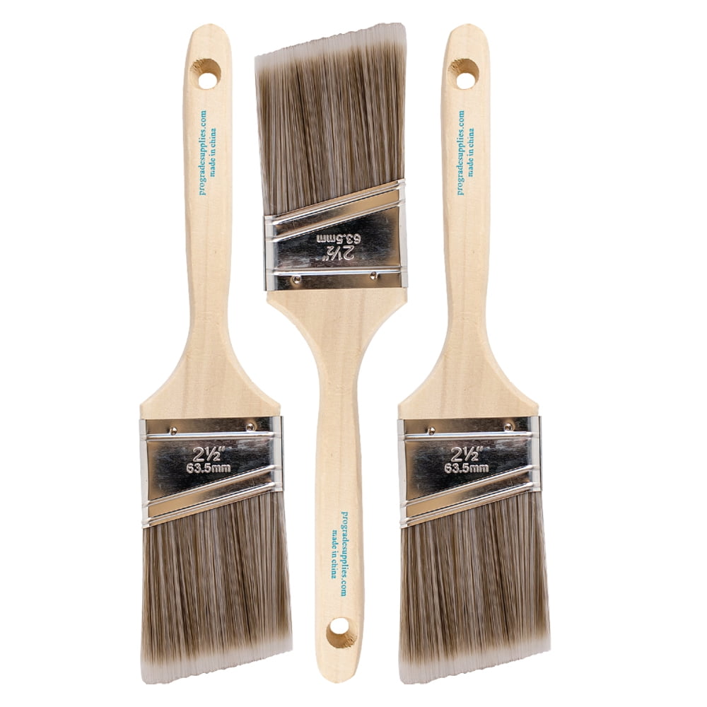 Vermeer Paint Brushes - 3-Pack - 2.5" Angle Sash Brushes for All Latex ...