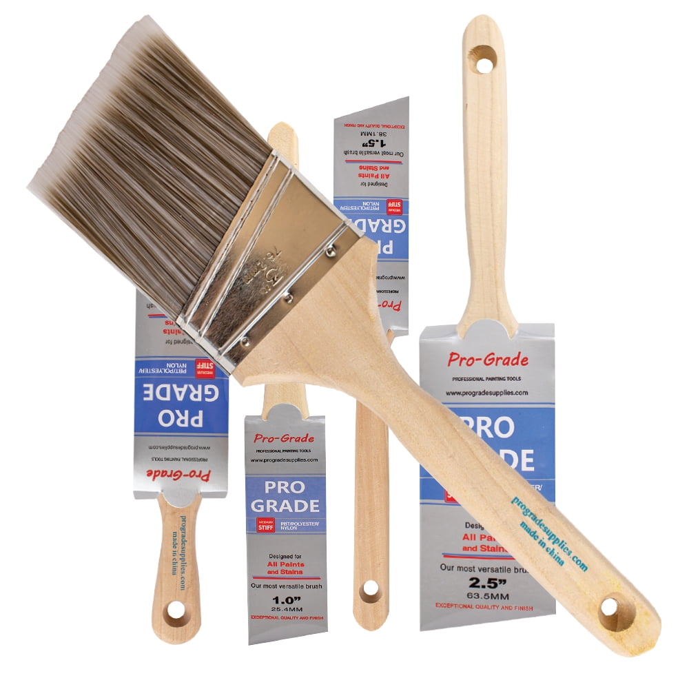 Vermeer Paint Brushes 5-Pack Angle Brushes in Assorted Sizes for All ...
