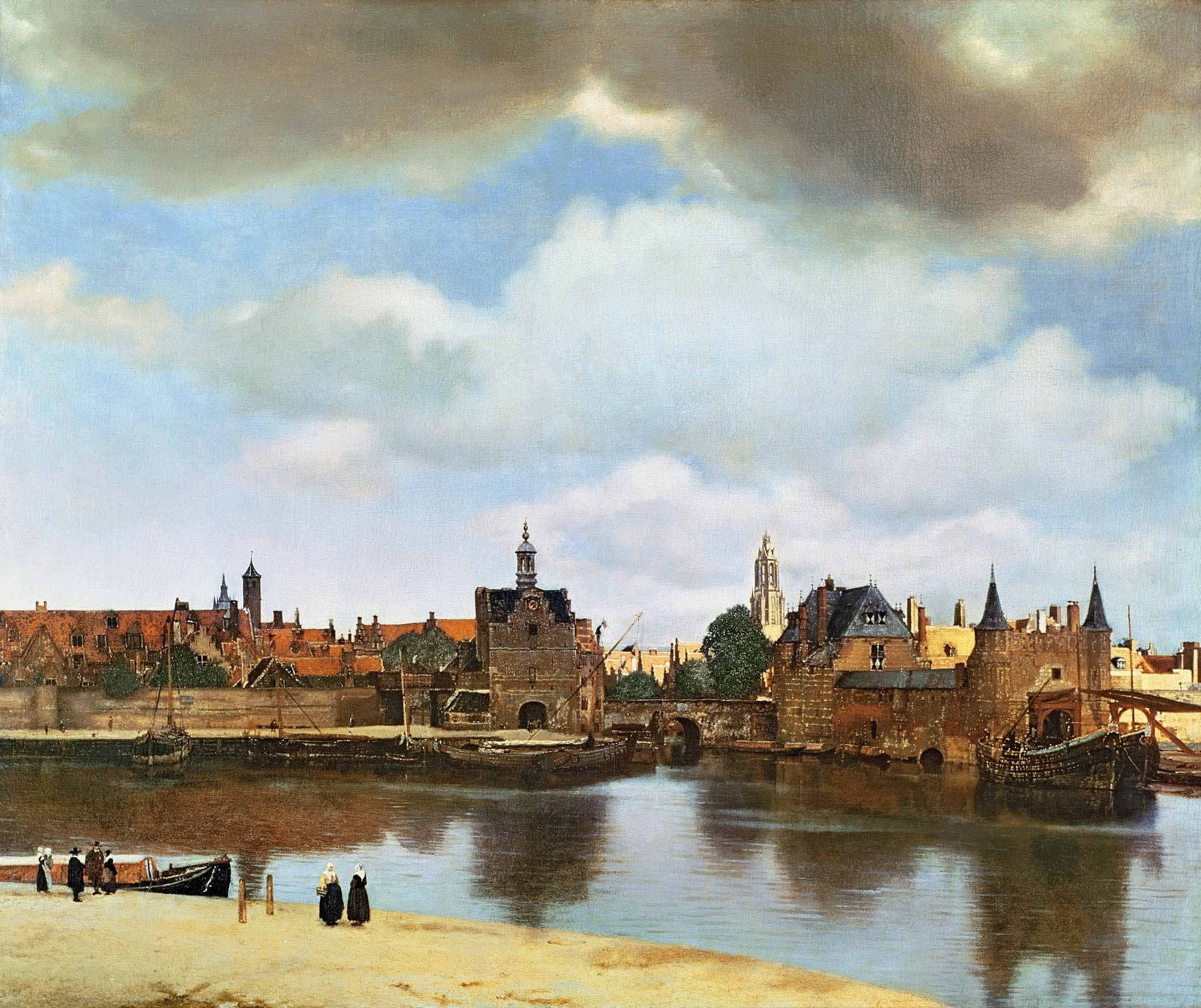 Vermeer "View of Delft" (1660) Glossy Poster - Walmart.com