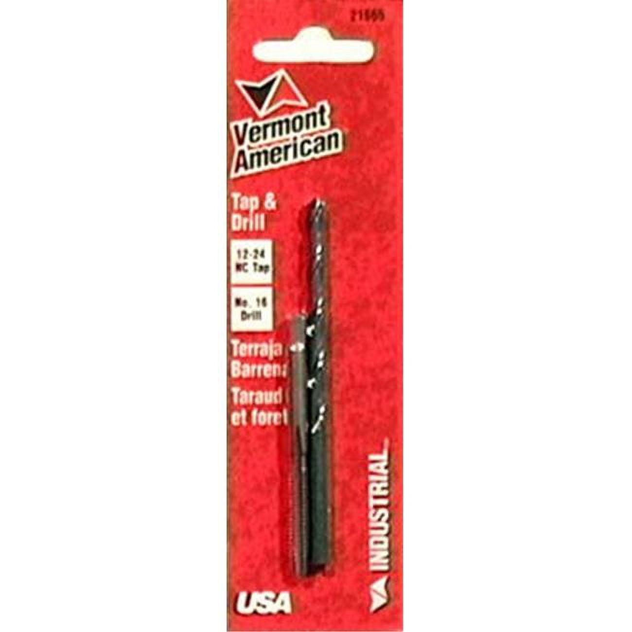 Vermont American 21665 Size 12 x 24 NC Tap No 16 Drill Bit Combo ...