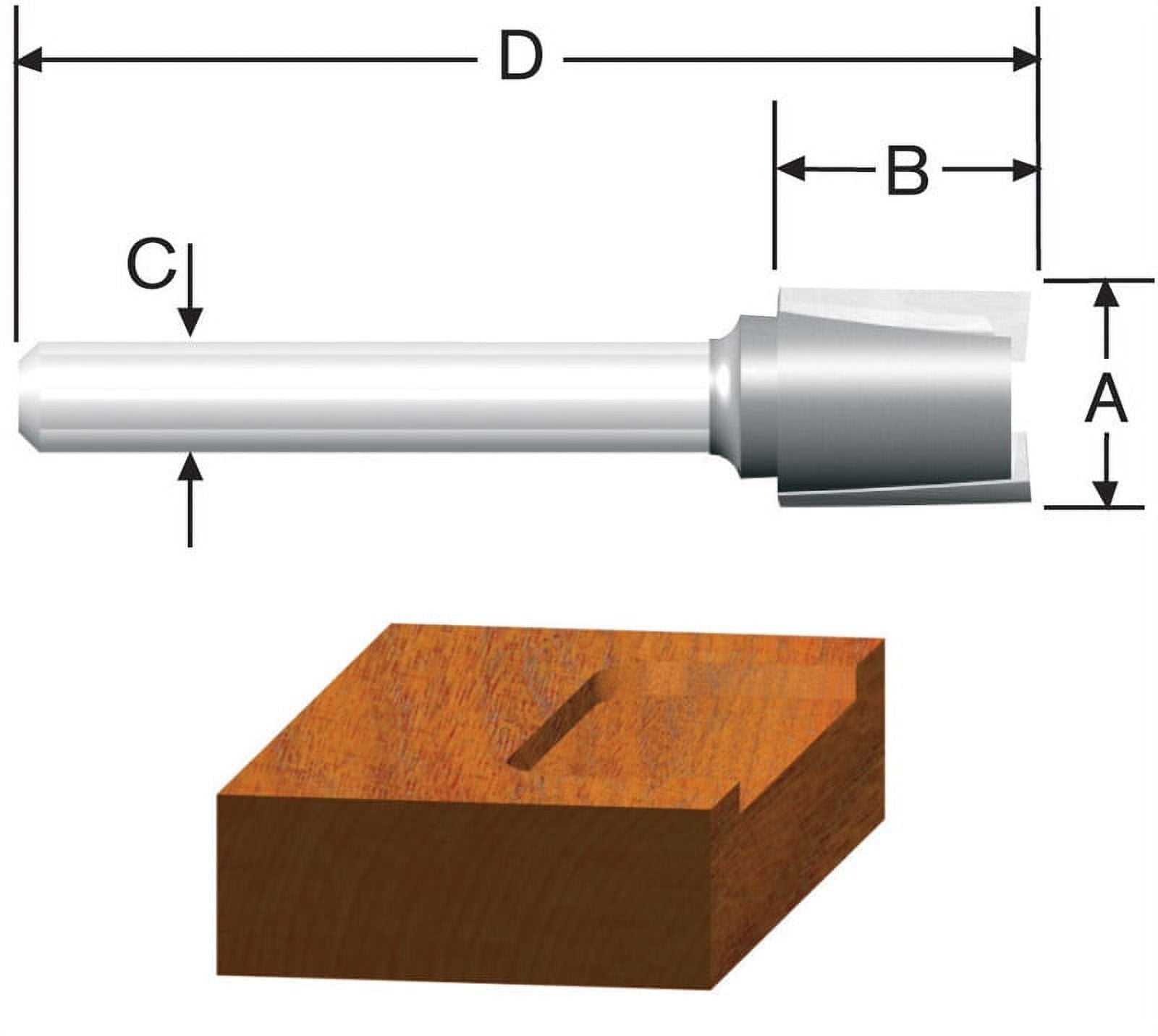 Vermont American 23111 Router Bit 1/4 in Dia Shank HSS Smooth - Walmart.com