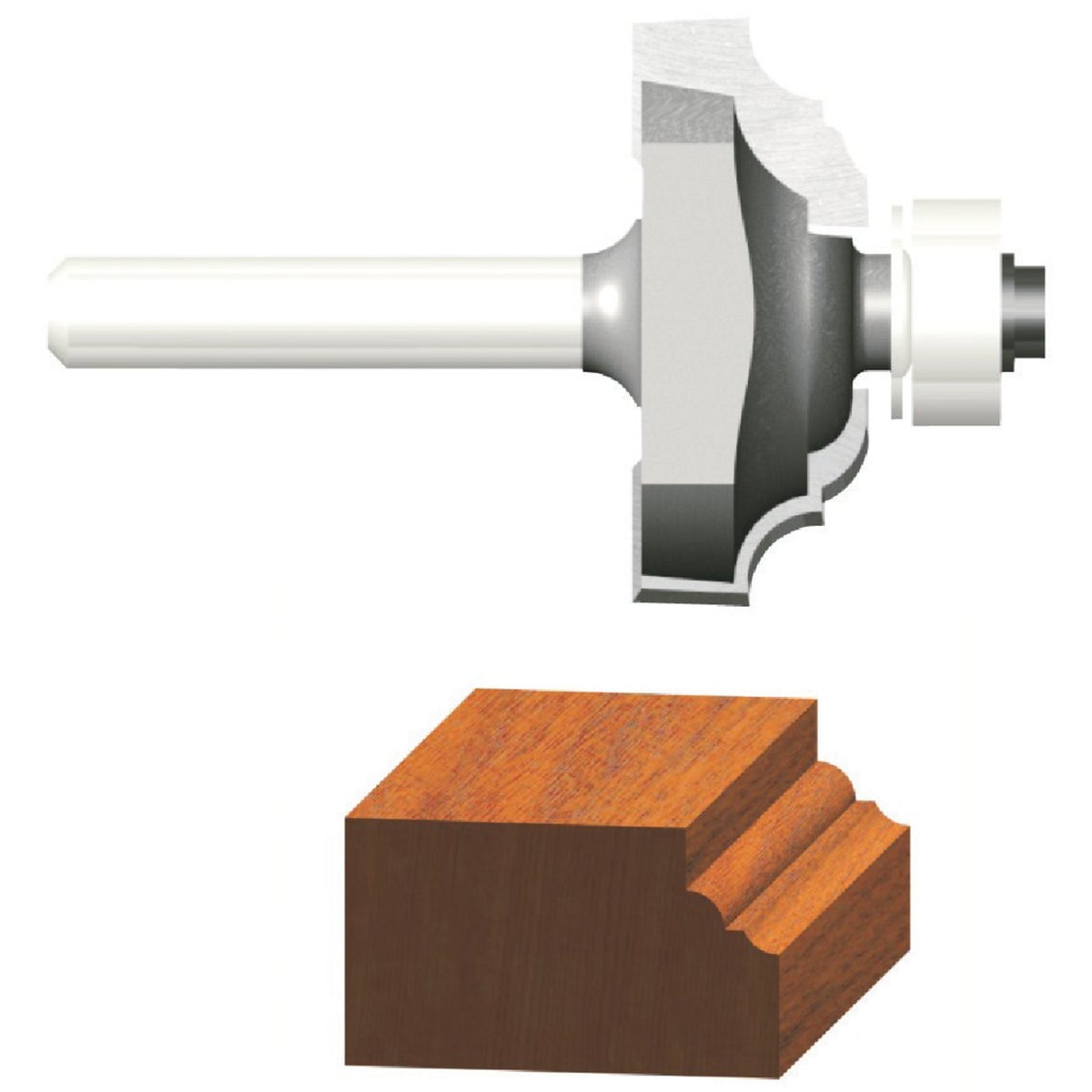 Vermont American 23153 1/8-Inch Radius Carbide Tipped Classical Router ...