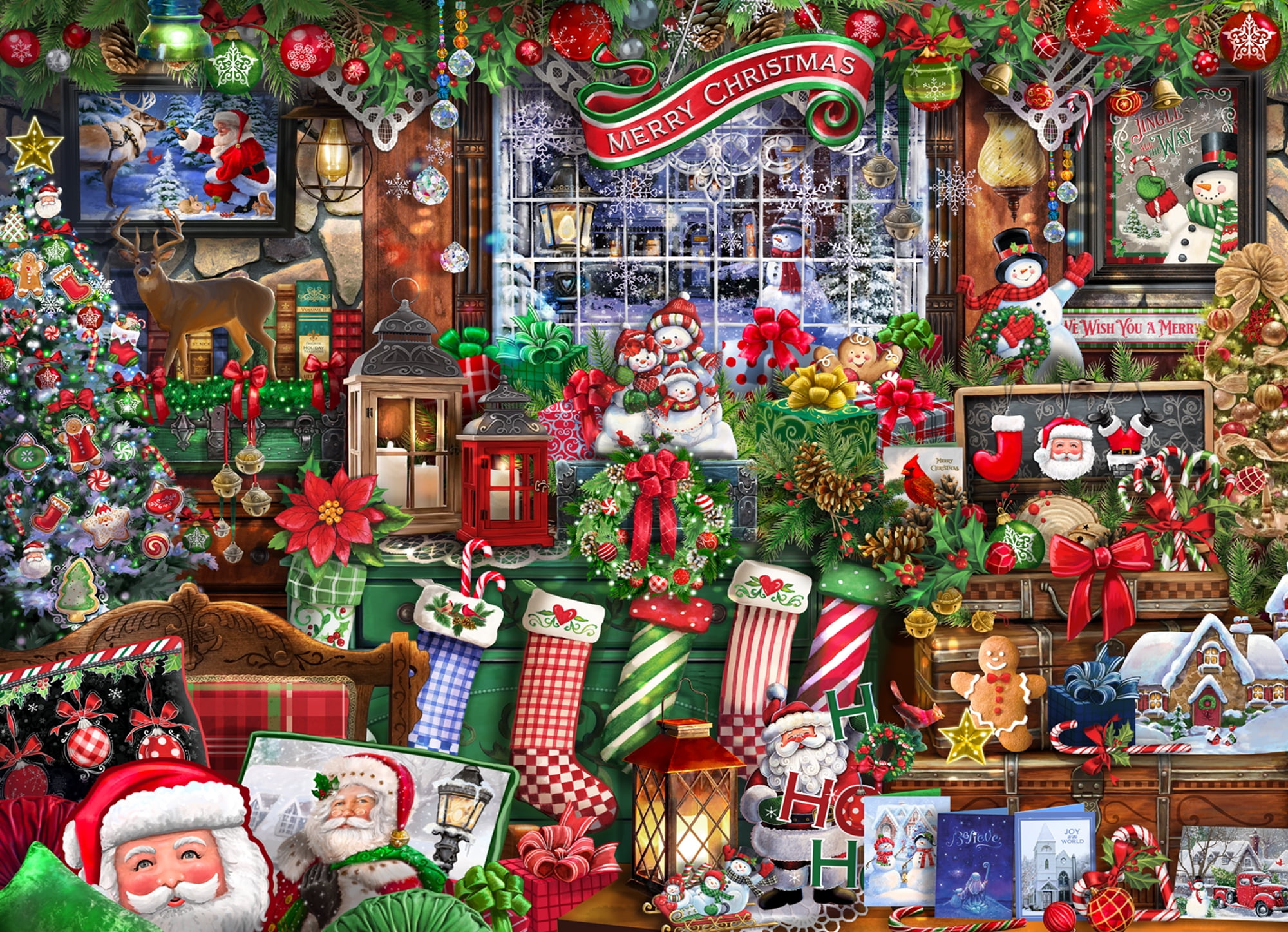 Vermont Christmas Company 1000-Piece Christmas Collectibles Jigsaw ...