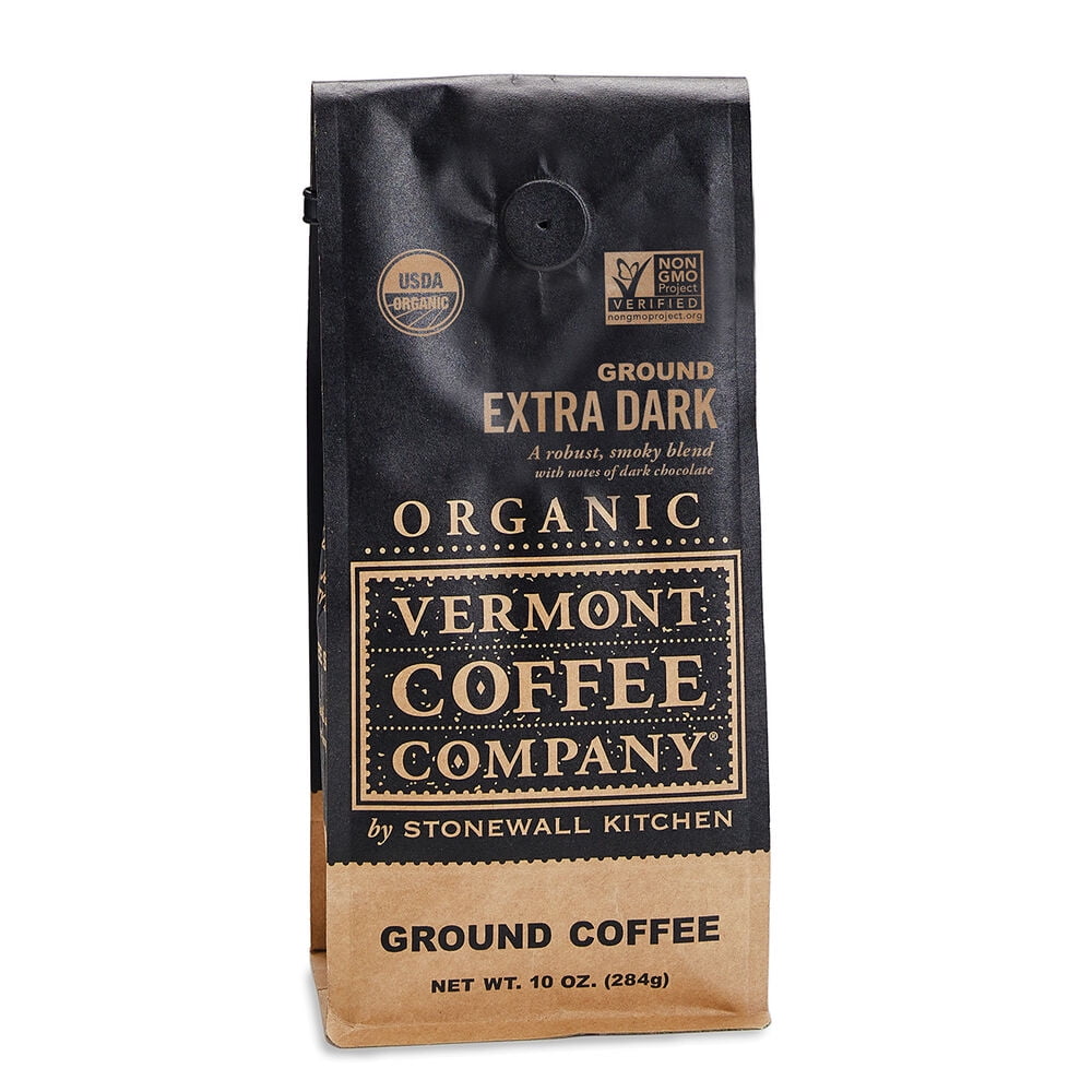 Vermont Coffee Company Extra Dark Roast, Ground Arabica Coffee, Organic ...