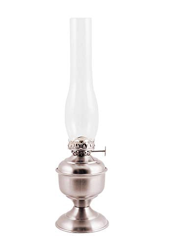 Vermont Lanterns – Brass Pico Table Oil Lamp (14", Pewter) - Walmart.com