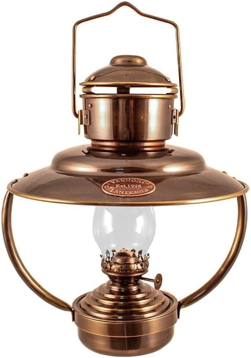 Vermont Lanterns - Brass Trawler Nautical Hanging Oil Lamp 10 ...