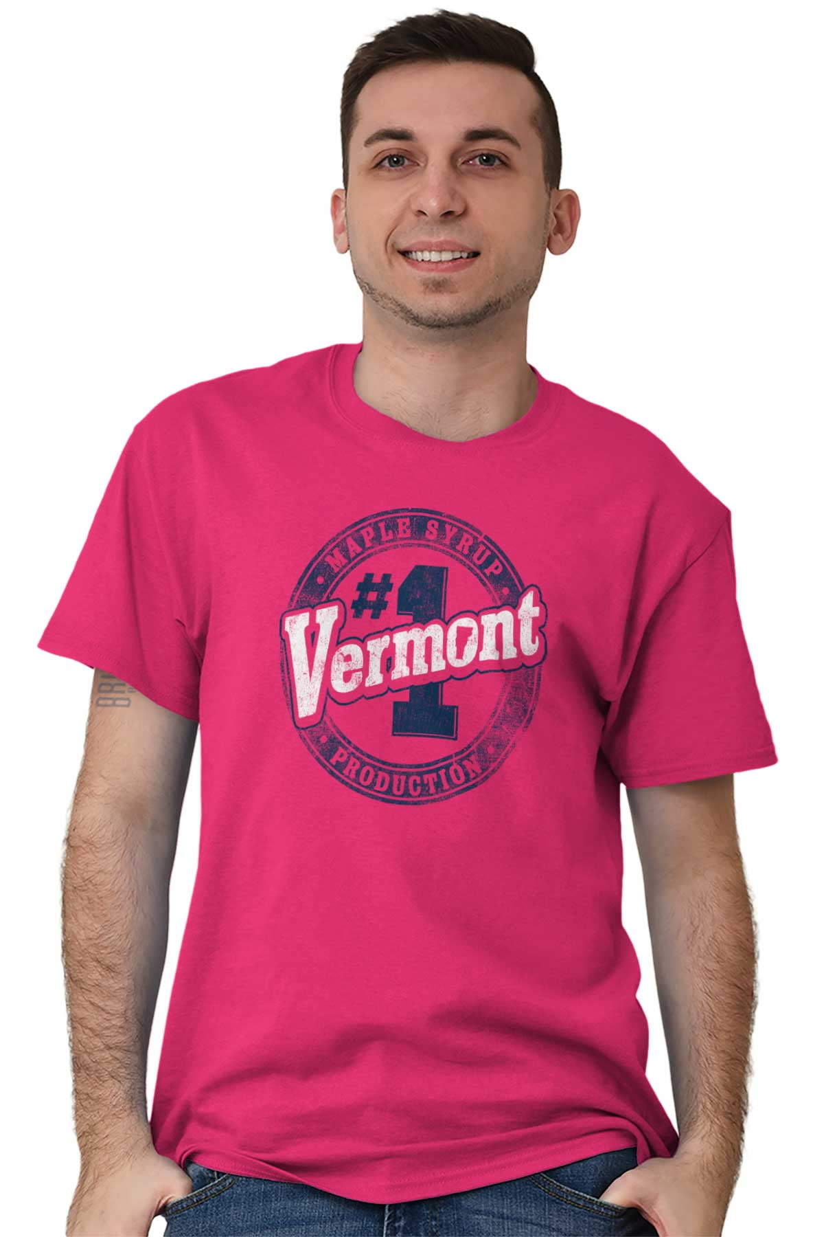 Vermont Maple Syrup is Number One Plus Size Crewneck Graphic Tee Shirt ...