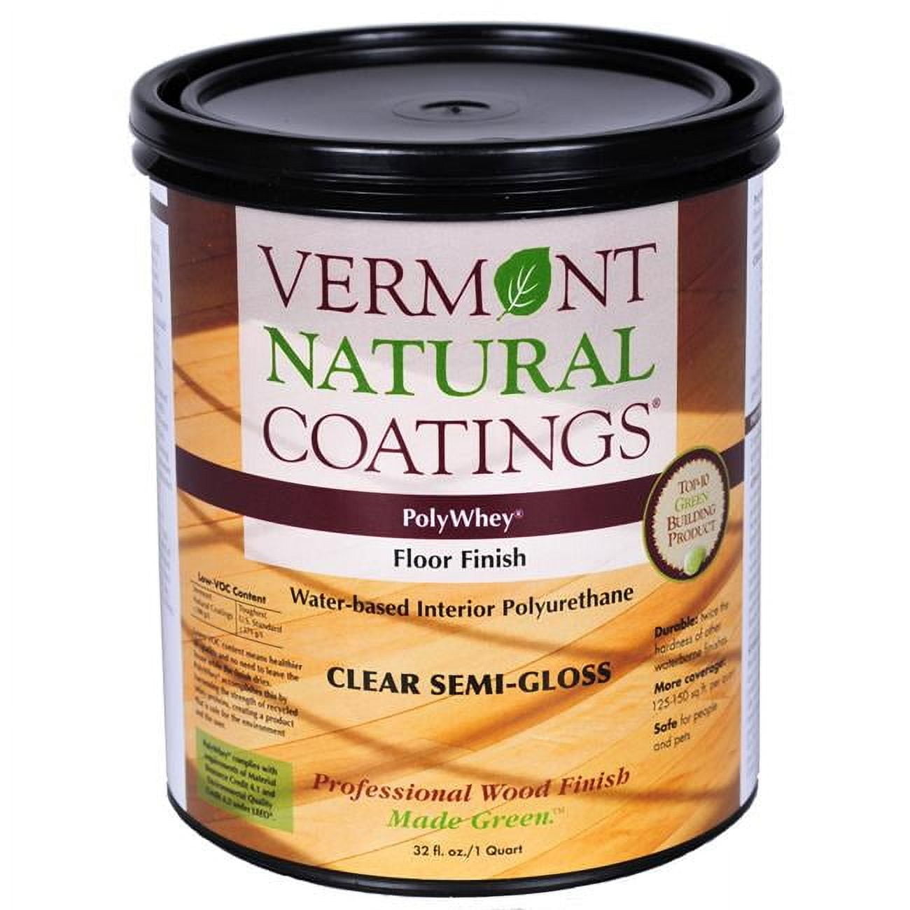 Vermont Natural Coatings 1 qt. PolyWhey Semi-Gloss Clear Water Based ...