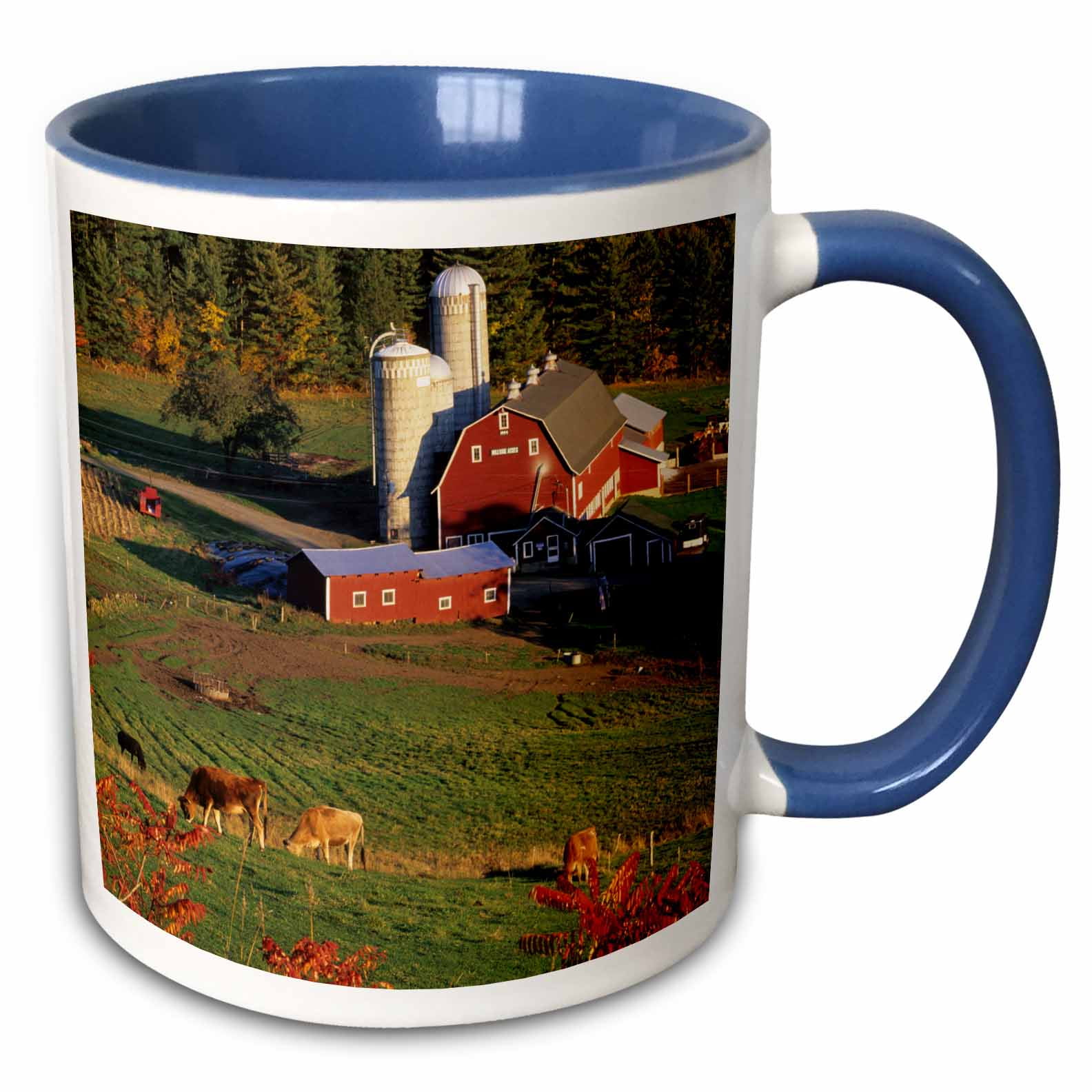 3drose, Vermont, Pomfret. Red Barn and Fall Foliage - Us46 Jme0001 ...