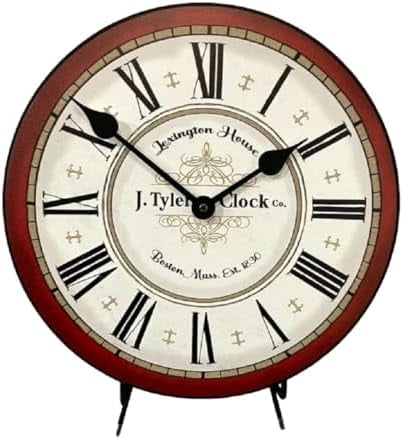 Vermont Red Wall Clock | Ultra Quiet Quartz Mechanism | Hand Made in ...