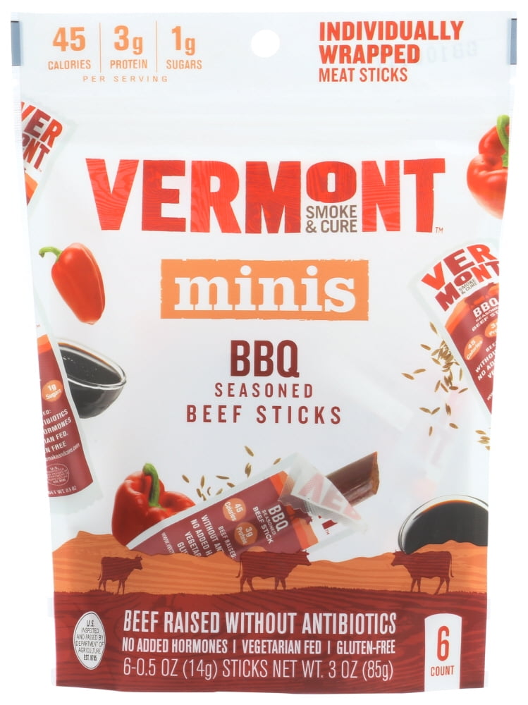 Vermont Smoke And Cure Beef Stick Bbq, 6/.5 Oz - Walmart.com