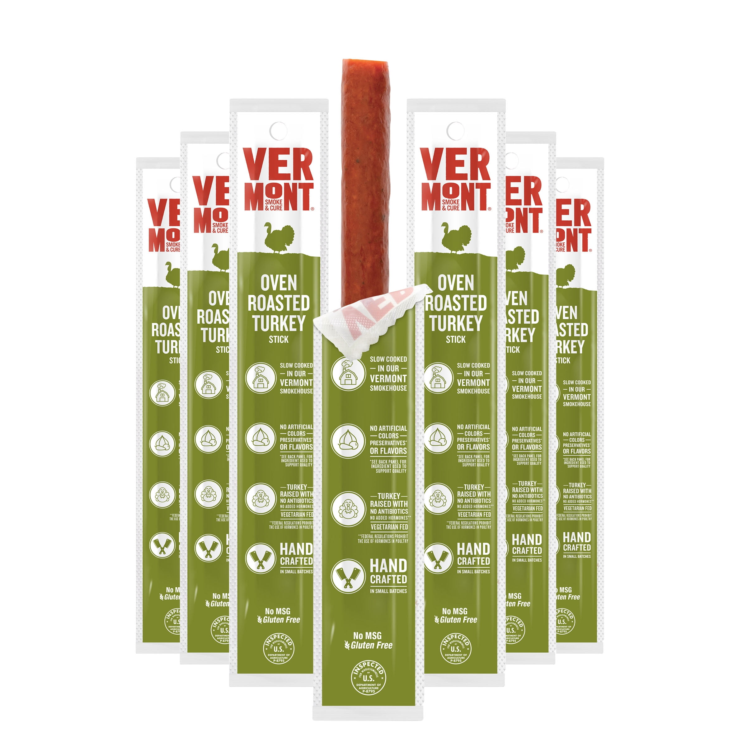 Vermont Smoke & Cure Turkey Sticks, 1 oz, 24 Ct for Snacks - Walmart ...